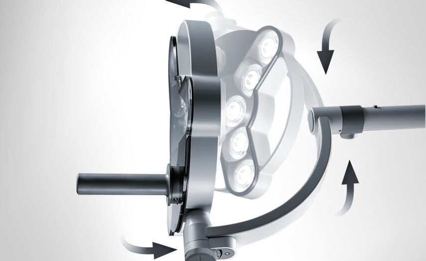 Versatile surgical light TRIANGO 80 - Derungs Licht AG